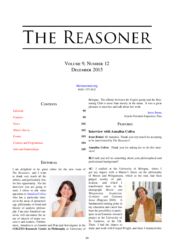 (PDF) The Reasoner