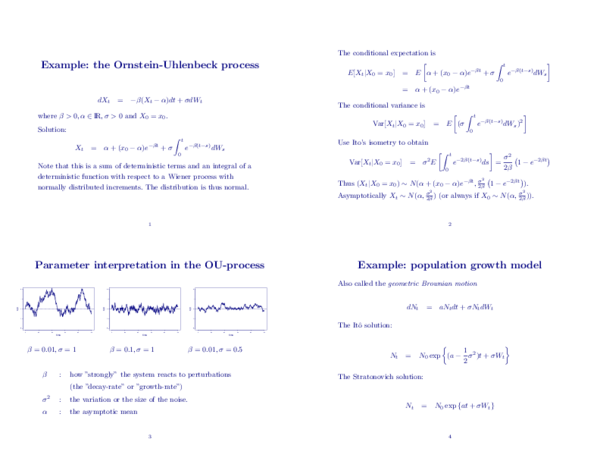 (PDF) Example: the Ornstein-Uhlenbeck process (PDF) Example: the Ornstein-Uhlenbeck process