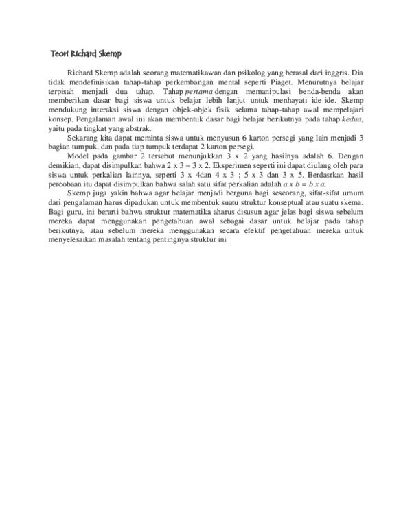 (DOC) Teori Richard Skemp