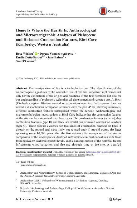 (PDF) Home is Where the Hearth Is: Anthracological and ...