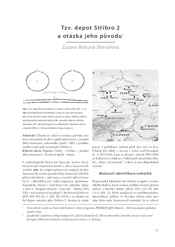 (PDF) Tzv. depot Stříbro 2 a otázka jeho původu