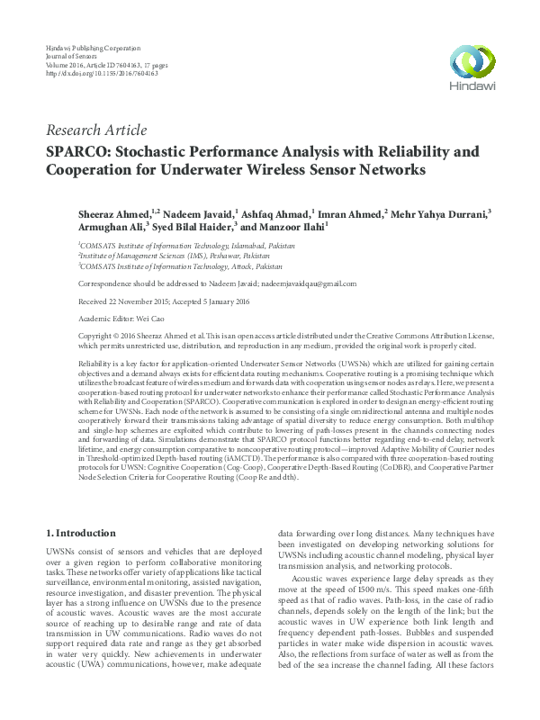 Pdf Sparco Stochastic Performance Analysis With Reliability And