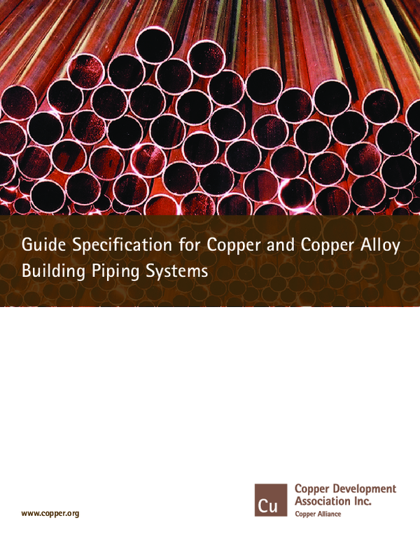 (PDF) Guide Specification for Copper and Copper Alloy Building Piping ...