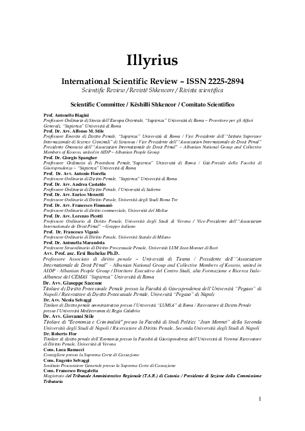 (PDF) Rivista Illyrius n. 5-2015