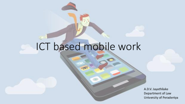 (PPT) New Types of Employment - ICT based mobile work