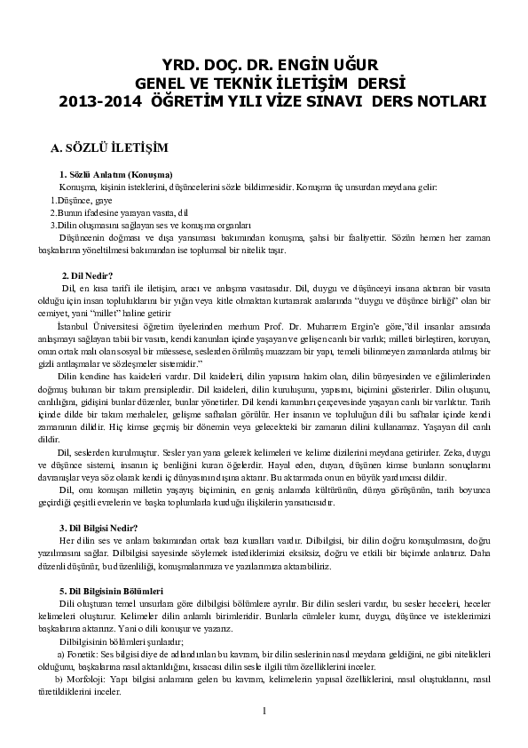 (PDF) Iletic59fim vize notlari