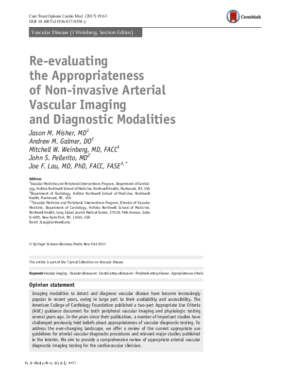(PDF) Re-evaluating the Appropriateness of Non-invasive Arterial ...