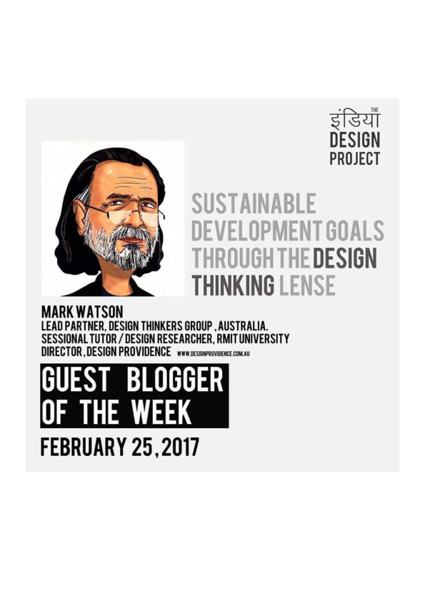 (DOC) SUSTAINABLE DEVELOPMENT GOALS THROUGH THE DESIGN THINKING LENS