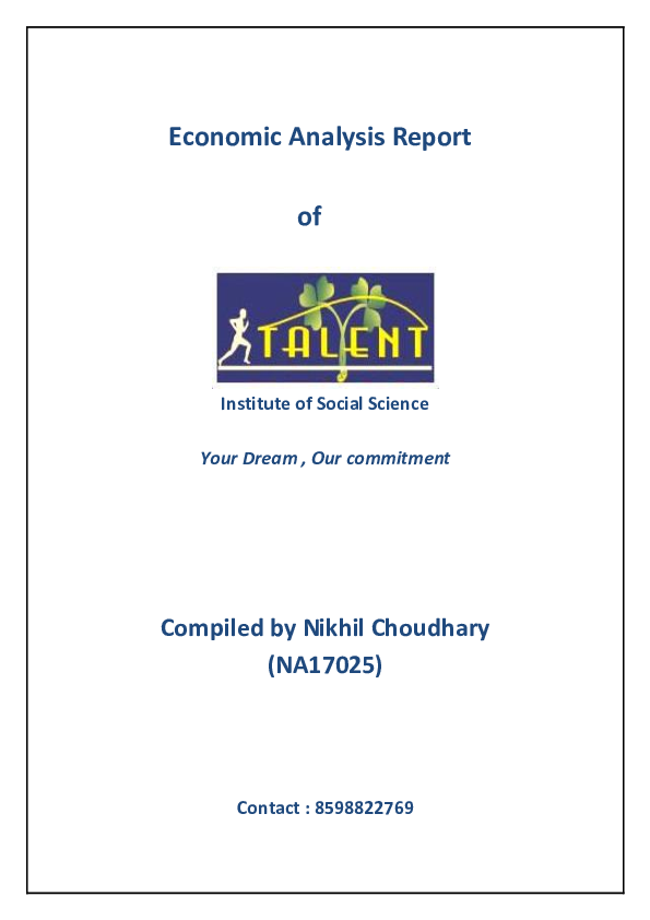 (DOC) Economic Analysis Report