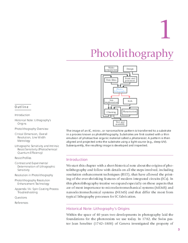 (PDF) Photolithography