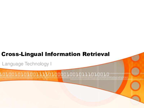 (PDF) Cross-Lingual Information Retrieval