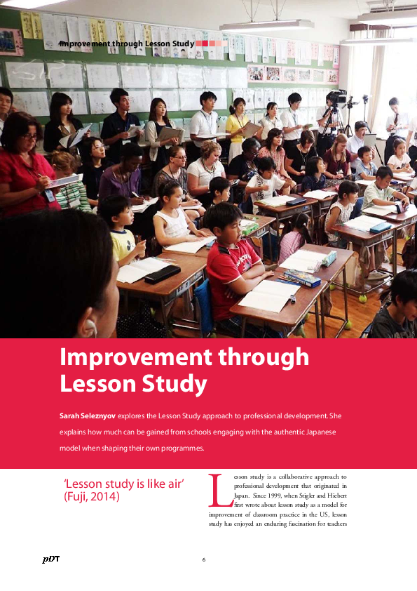 (PDF) Improvement through Lesson Study