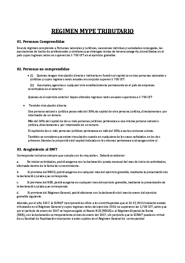 (DOC) REGIMEN MYPE TRIBUTARIO | Celeste H. Herrera - Academia.edu