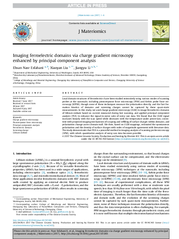 (PDF) Imaging ferroelectric domains via charge gradient microscopy ...