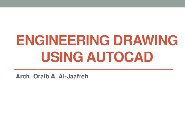 (PDF) ENGINEERING DRAWING USING AUTOCAD