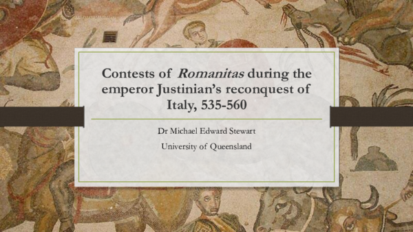 (PPT) Contests of Romanitas during the emperor Justinian's "reconquest ...