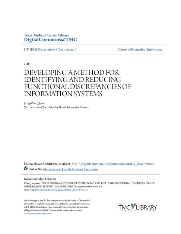 (PDF) Developing a Method for Identifying and Reducing Functional ...