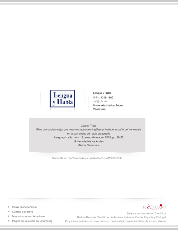 (PDF) Ellos pronuncian mejor que nosotros: actitudes lingüísticas hacia ...