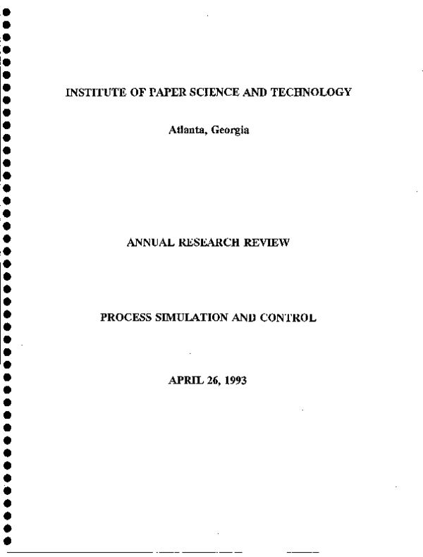 (PDF) PAC report (Process Simulation and Control) April 1993