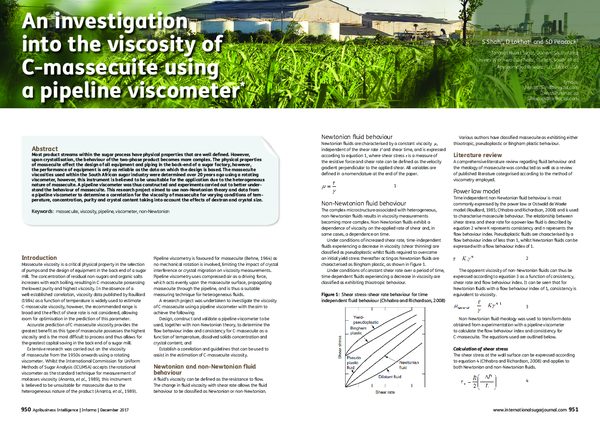 (PDF) An Investigation into the Viscosity of C-Massecuite Using a ...