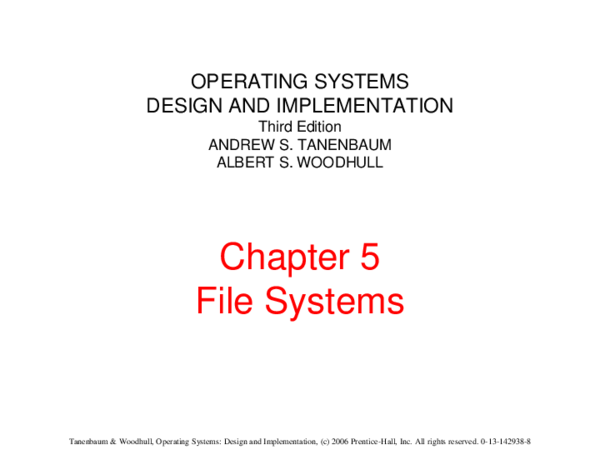 (PPT) Ch5-File Systems
