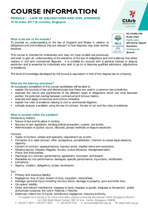 (PDF) Module 1 of CIArb