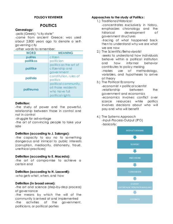 (PDF) POLGOV-REVIEWER