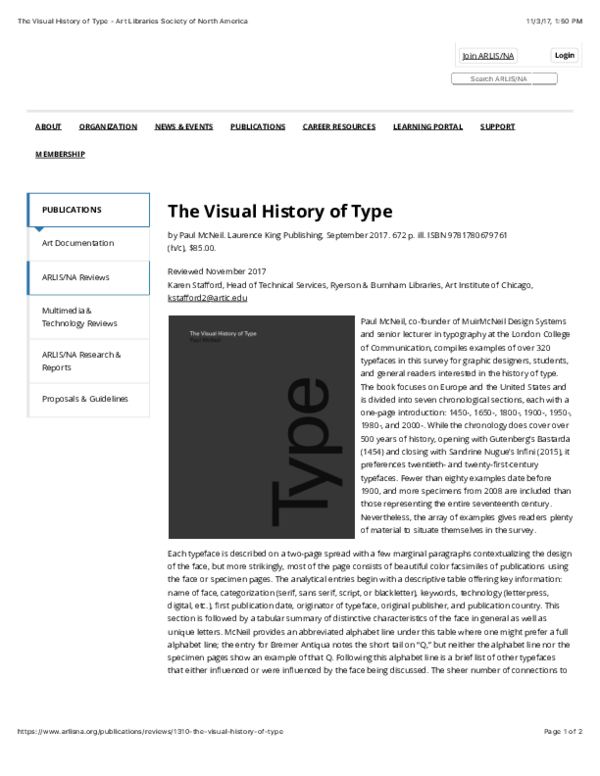(PDF) Review of The Visual History of Type