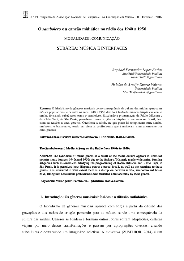 (DOC) SUBÁREA: MÚSICA E INTERFACES Heloísa de Araújo Duarte Valente The ...