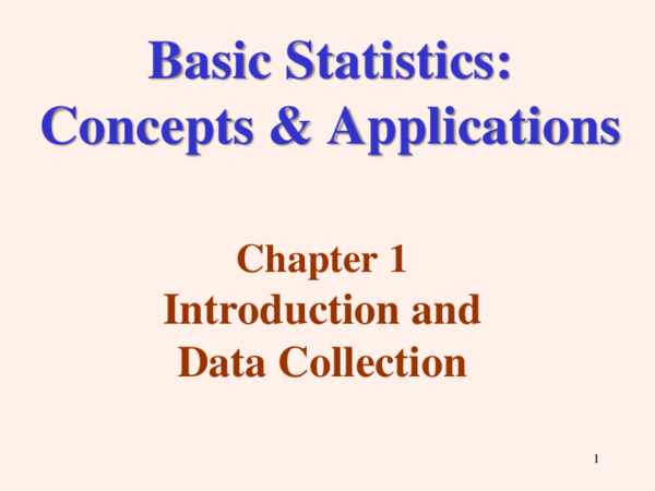 (PDF) Basic Statistics - Concept & Application