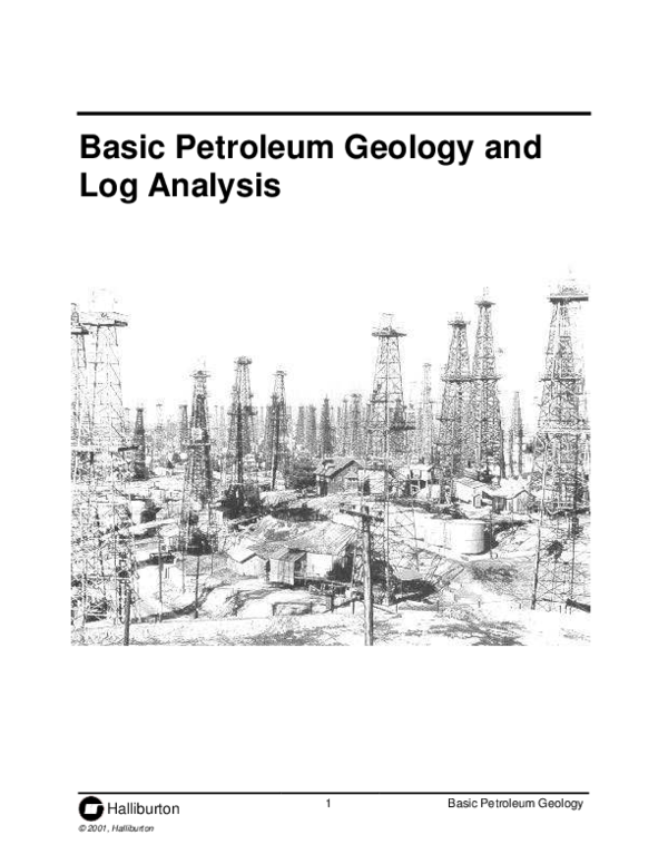 (PDF) Halliburton 1 Basic Petroleum Geology Basic Petroleum Geology and Log Analysis