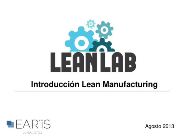 (PDF) Introducción Lean Manufacturing