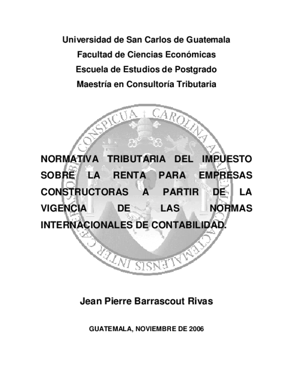 (PDF) NORMATIVA TRIBUTARIA DEL IMPUESTO SOBRE LA RENTA PARA EMPRESAS ...