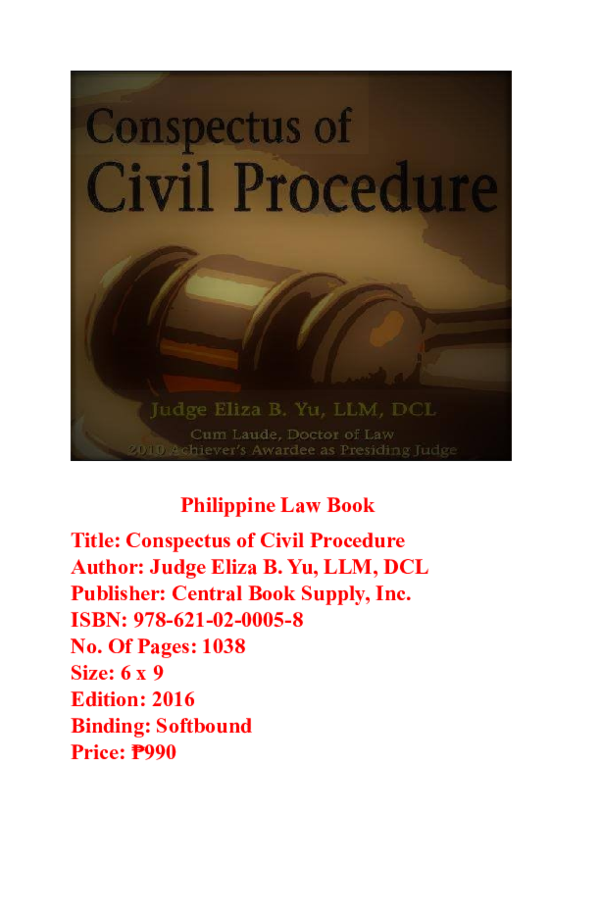 (DOC) Philippine Civil Procedure Overview
