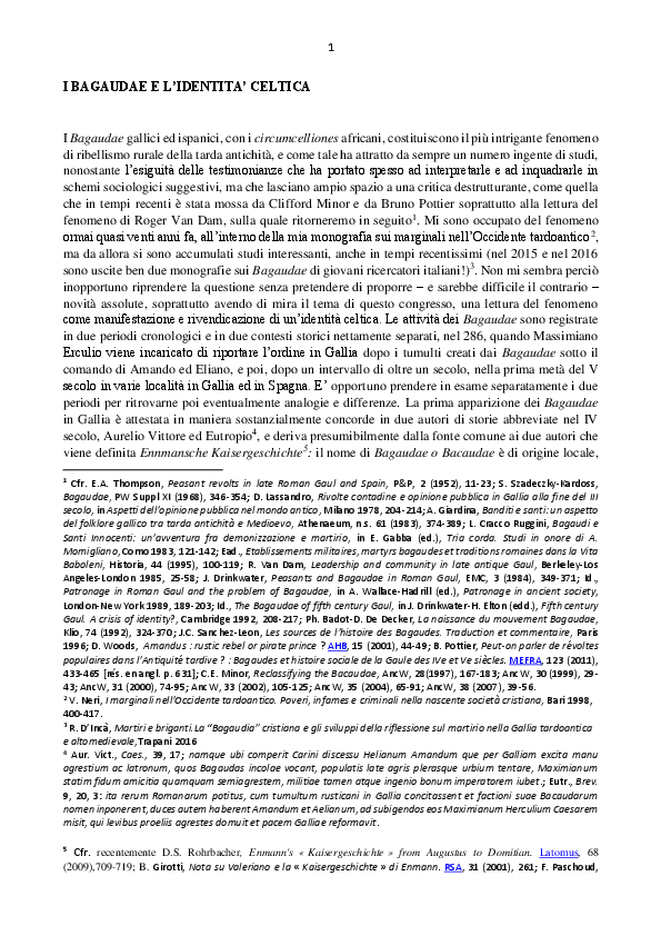 (DOC) I BAGAUDAE E L'IDENTITA' CELTICA