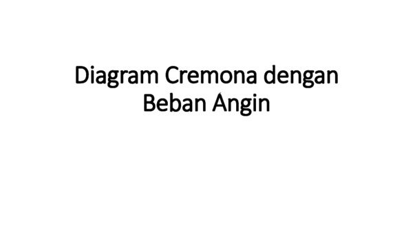 (PDF) Diagram Cremona dengan Beban Angin