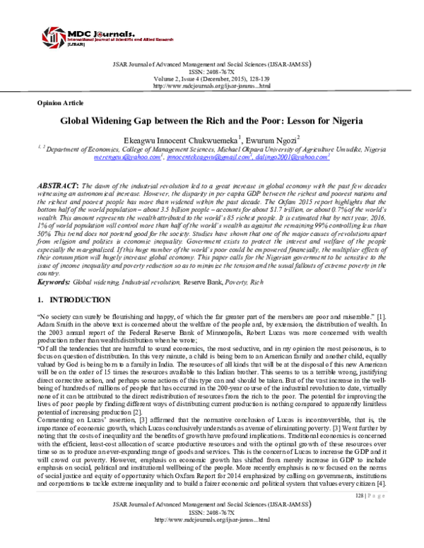 PDF Global Widening Gap Between The Rich And The Poor Lesson For pdf-global-widening-gap-between-the-rich-and-the-poor-lesson-for