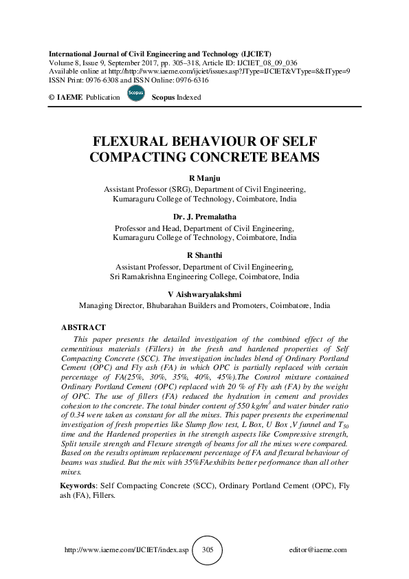 Pdf Flexural Behaviour Of Self Compacting Concrete Beams
