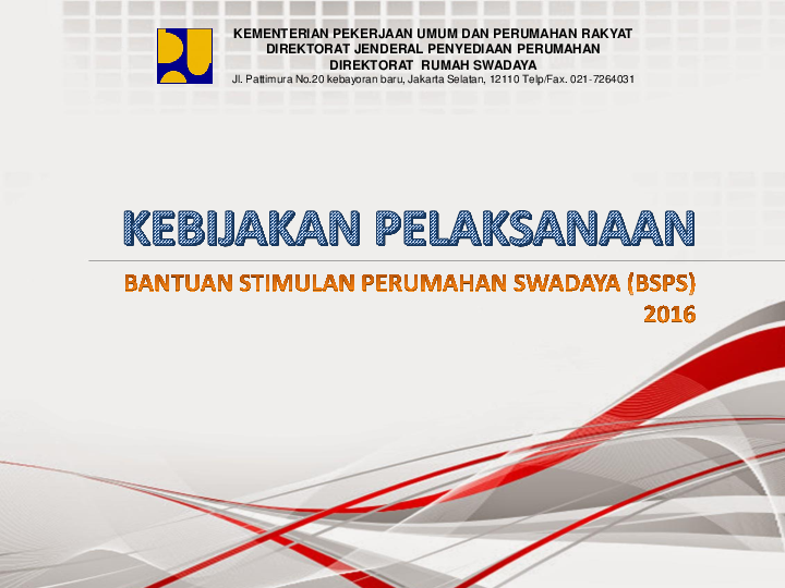 (PPT) Kebijakan pelaksanaan bsps