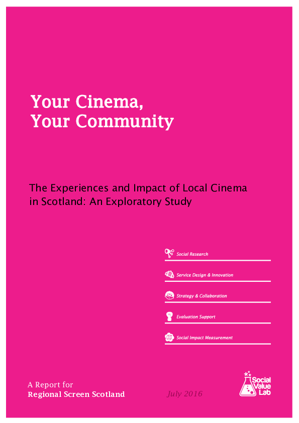 (PDF) The Experiences and Impact of Local Cinema in Scotland: An ...