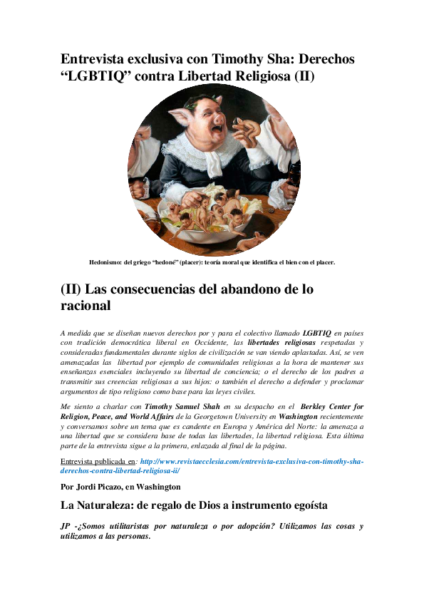 (PDF) Mi entrevista exclusiva con Timothy Sha: Derechos " LGBTIQ ...