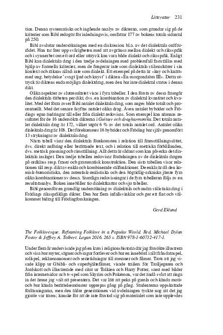 (PDF) Review of: Michael Dylan Foster & Jeffrey A. Tolbert (Eds.) 2016 ...