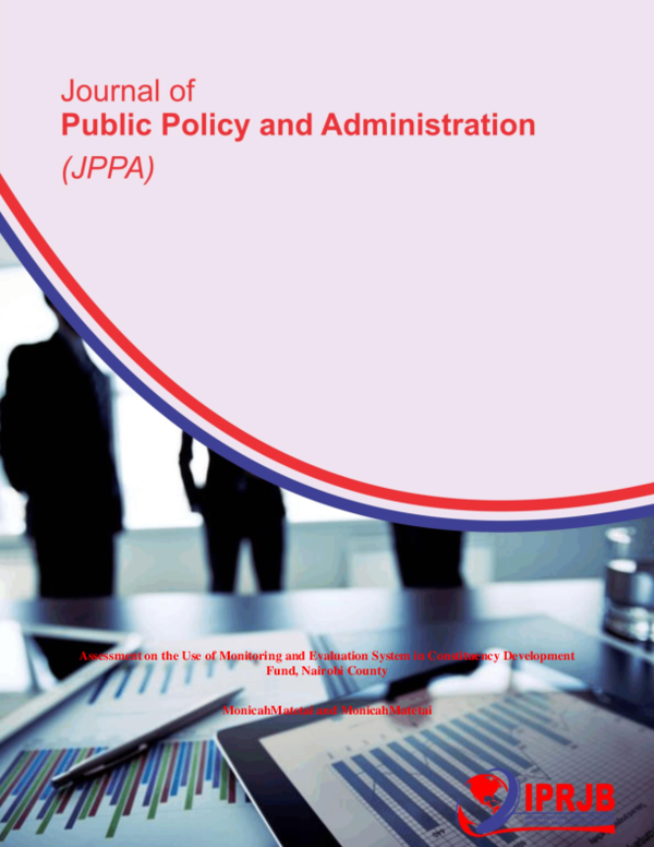 (PDF) Assessment on the Use of Monitoring and Evaluation System in Constituency Development Fund ...