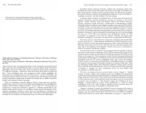 (PDF) New Nietzsche Studies Book Review: Christa Davis Acampora's ...