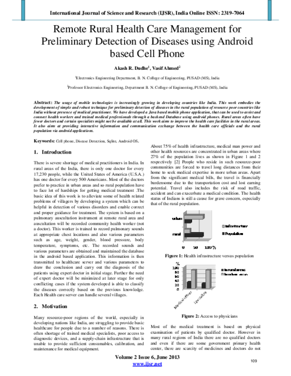 (PDF) Remote Rural Health Care Management for Preliminary Detection of ...