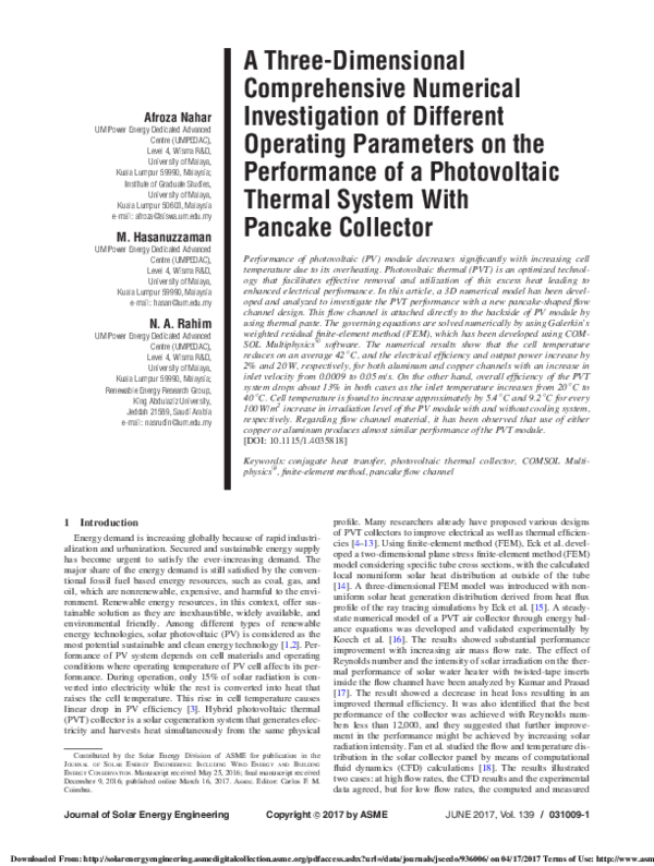 (PDF) Afroza Nahar A Three-Dimensional Comprehensive Numerical Investigation of Different ...