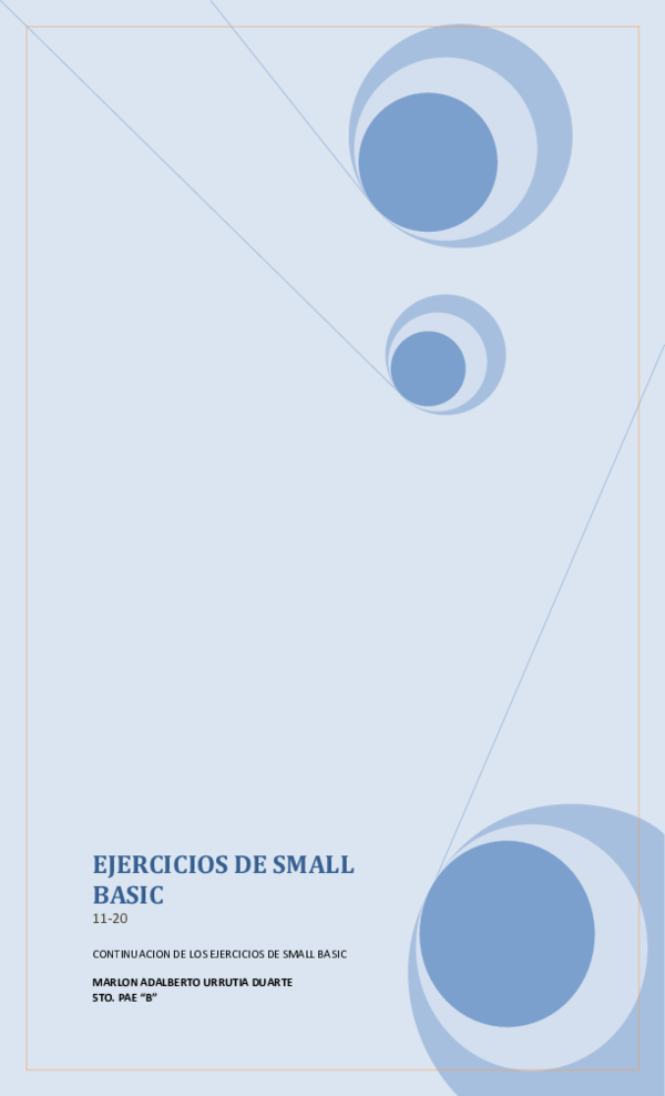 (PDF) EJERCICIOS DE SMALL BASIC