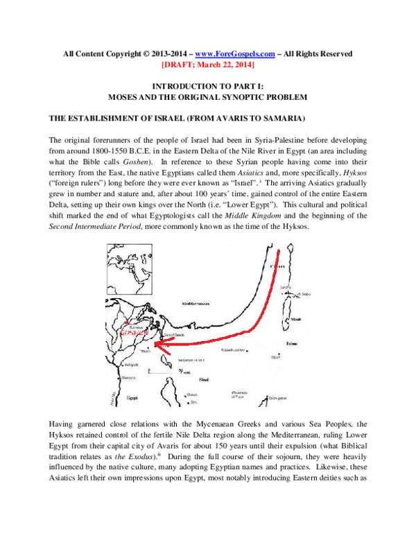 (PDF) All Content INTRODUCTION TO PART I: MOSES AND THE ORIGINAL ...