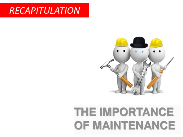 (PDF) THE IMPORTANCE OF MAINTENANCE RECAPITULATION
