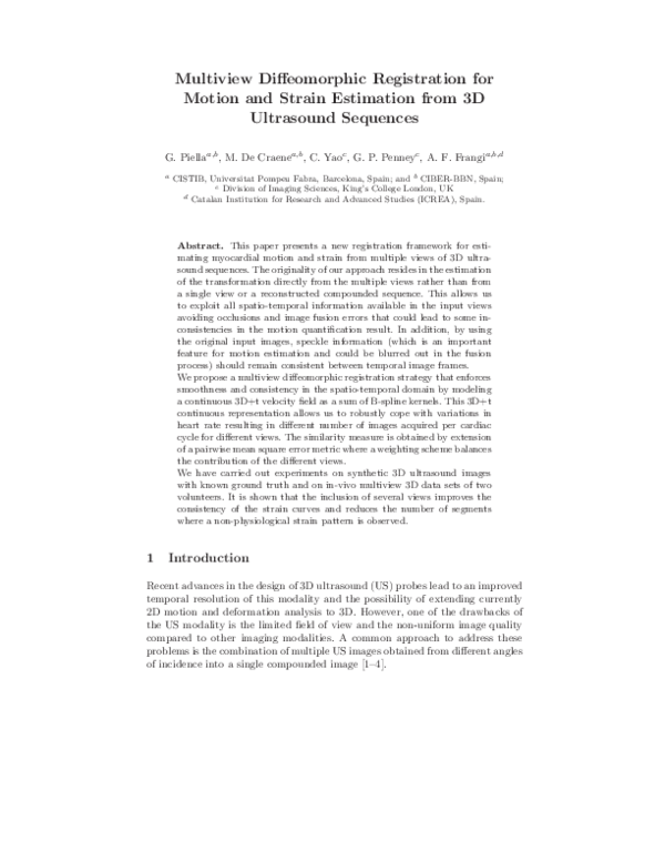 (PDF) Multiview Diffeomorphic Registration for Motion and Strain Estimation from 3D Ultrasound ...